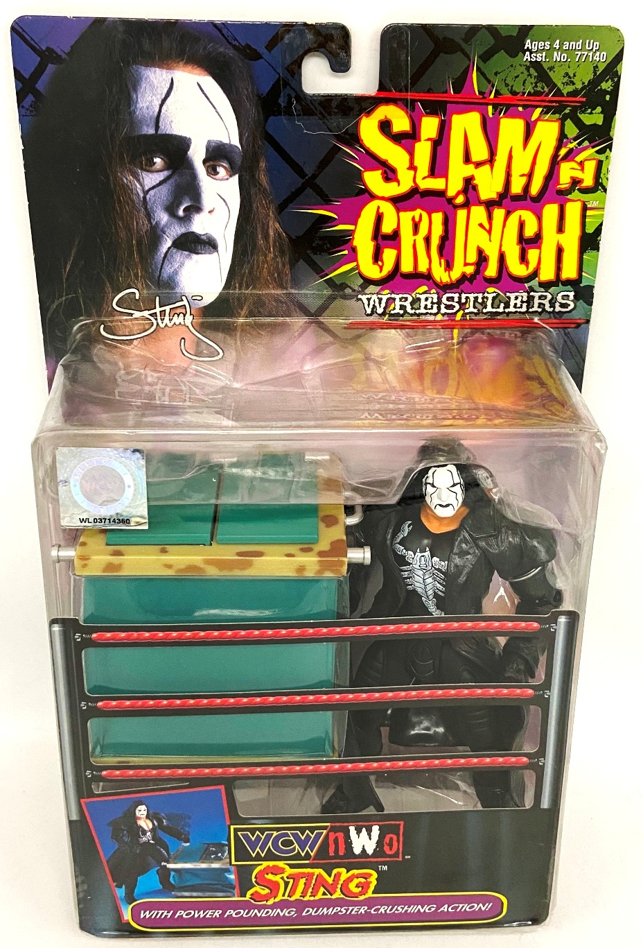 1999 Toy Biz Sting Slam n Crunch Wrestlers WCW/NWO