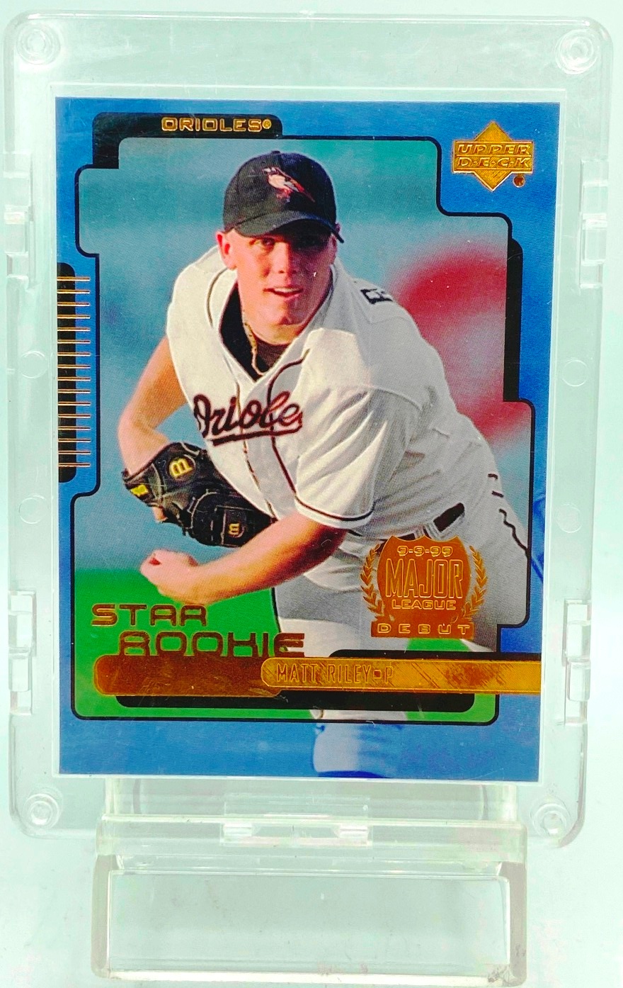 Vintage 1999 Upper Deck Star Rookie Major League Debut Matt Riley RC #9 ...