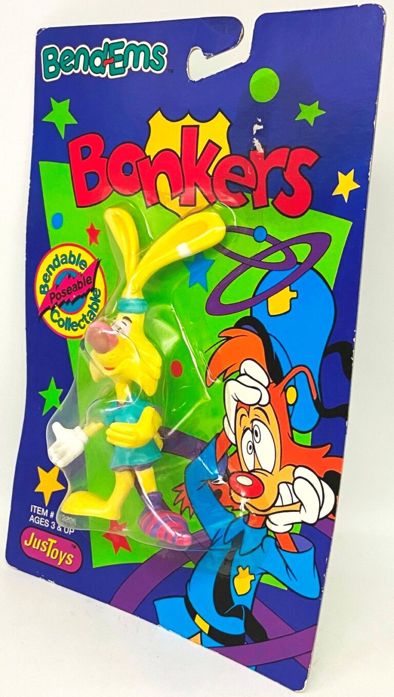 1990's Just Toys Bonkers Fall Apart Rabbit Bend-Ems Animated Series ...