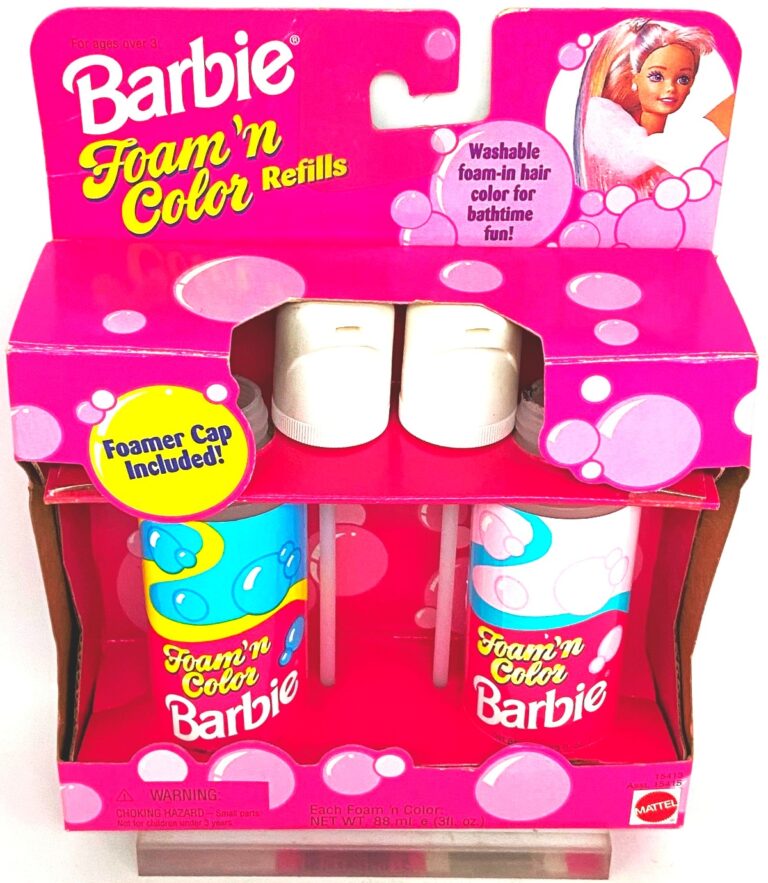 1995 Barbie Foam n Color Refills ("Previously Displayed-Opened-Box ...