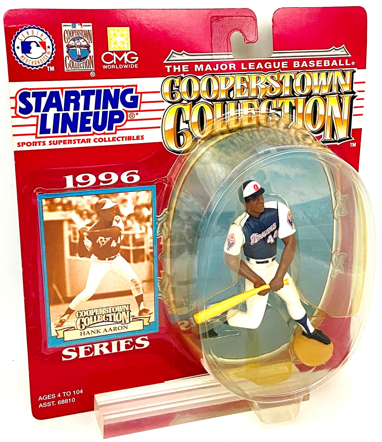 Vintage 1996 Starting Lineup Cooperstown Collection MLB Hank Aaron "w ...