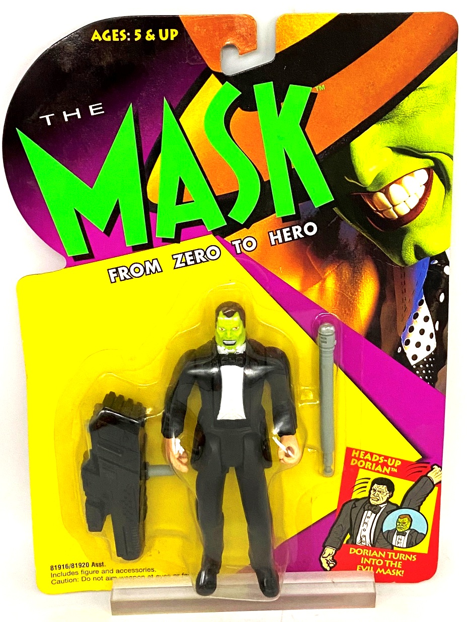 Vintage 1995 Kenner The Mask Heads-Up Dorian "From Zero To Hero ...