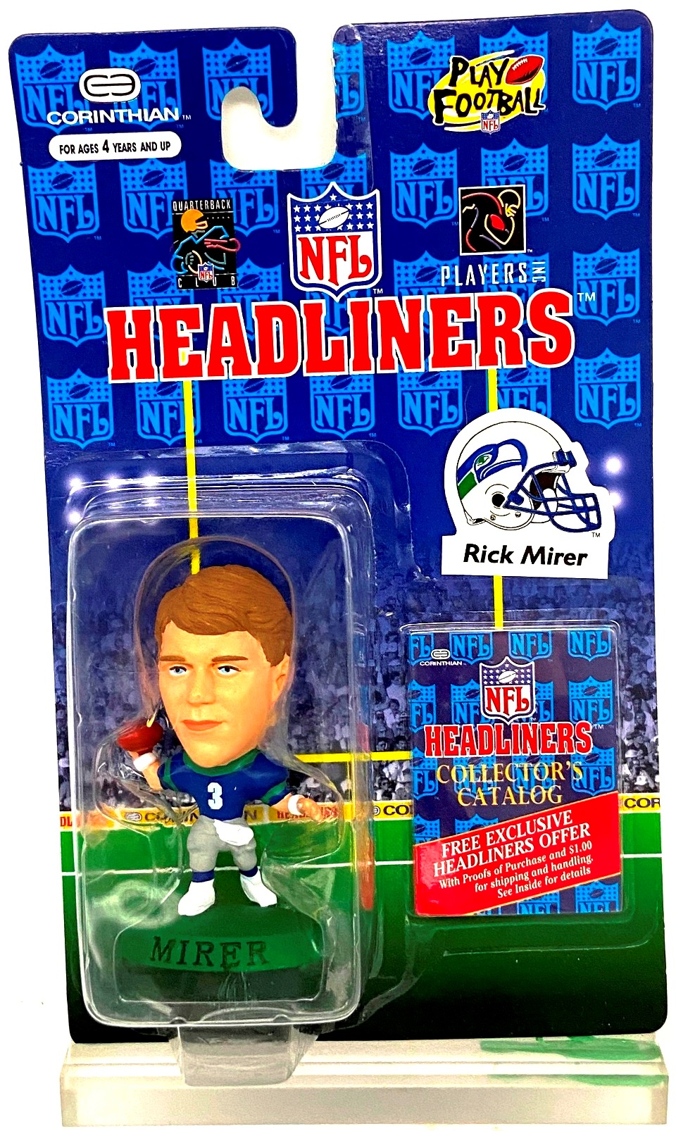 Vintage 1996 Corinthian Headliners NFL Rick Mirer (Seattle Seahawks ...