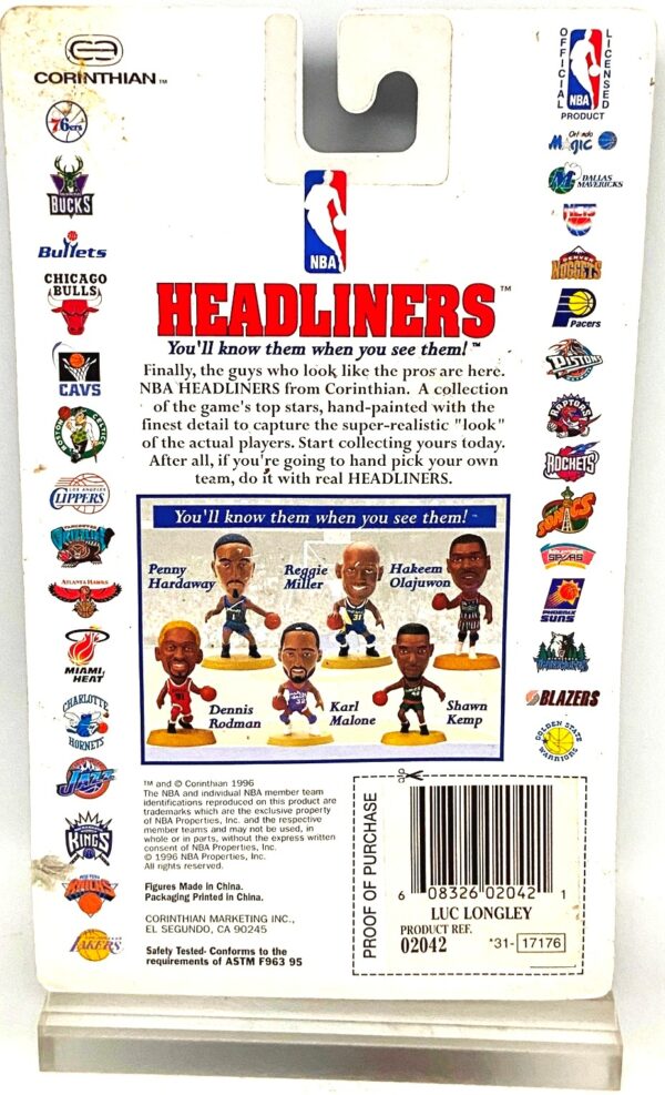 Vintage 1996 Corinthian Headliners Chicago Bulls Luc Longley (National ...