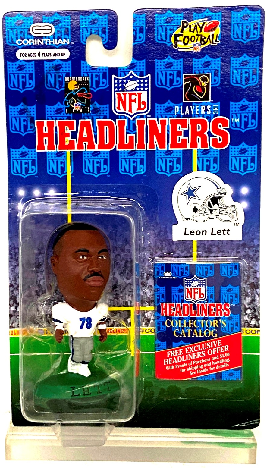 Vintage 1996 Corinthian Headliners NFL Leon Lett (Dallas Cowboys ...