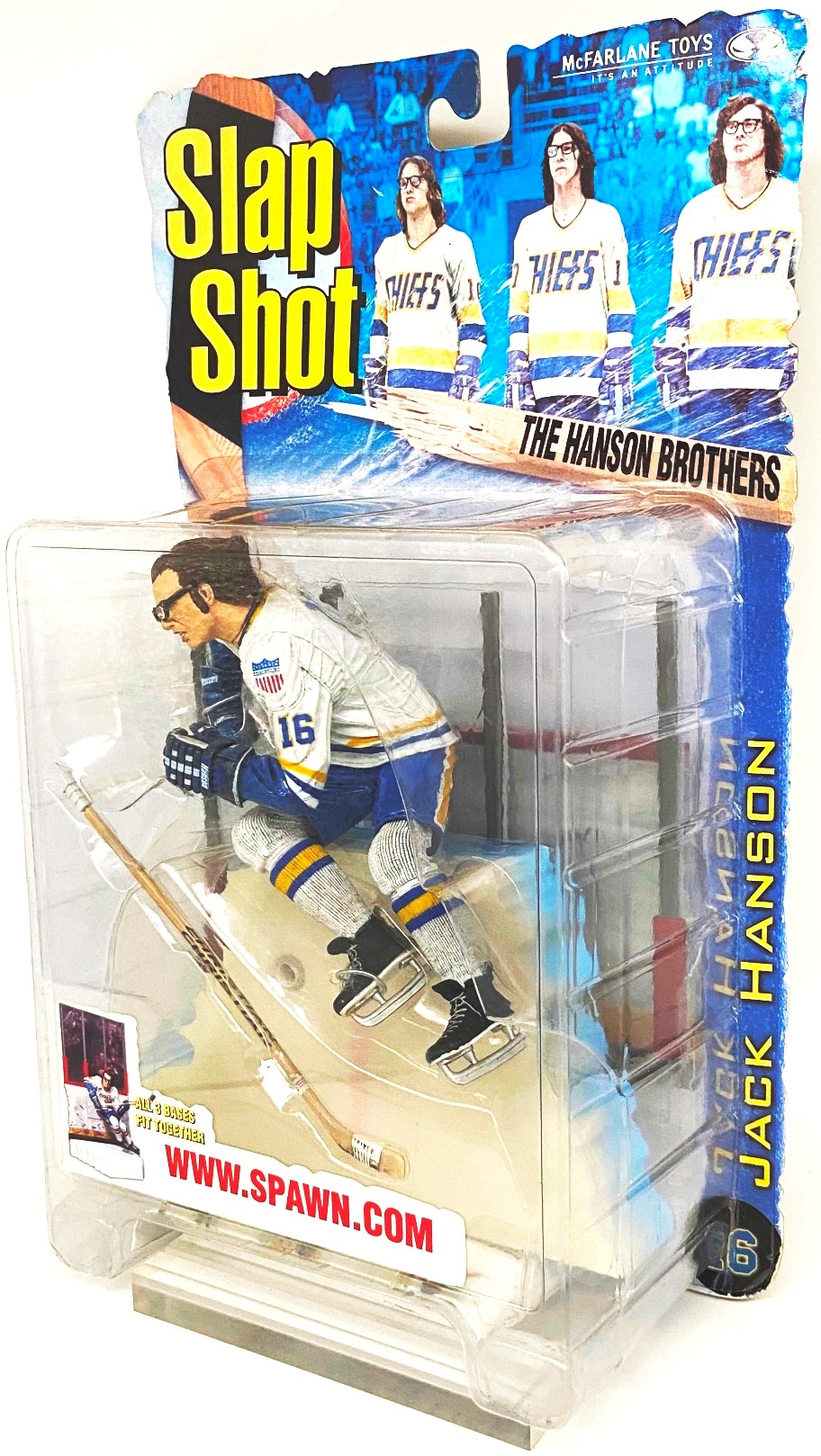 1999 McFarlane Toys Jack Hanson Slap Shot-("It's An Attitude")