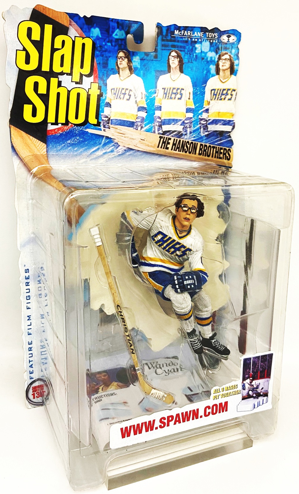 1999 McFarlane Toys Steve Hanson Slap Shot-("It's An Attitude")