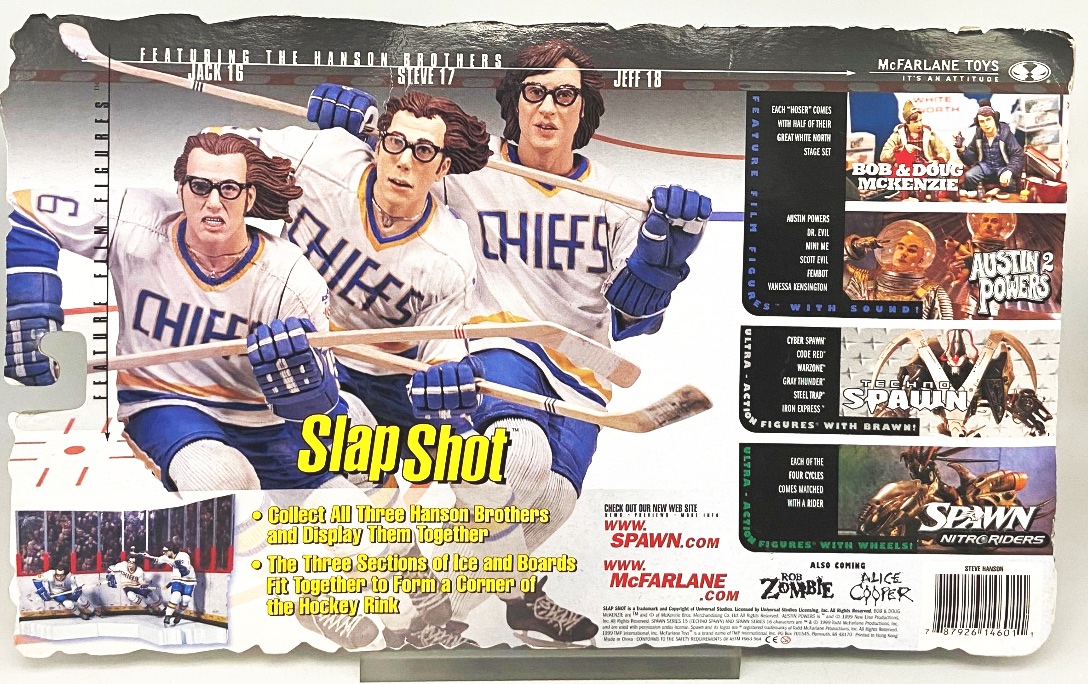 Vintage 1999 McFarlane Toys Slap Shot-Feature Film Movie Figures ...