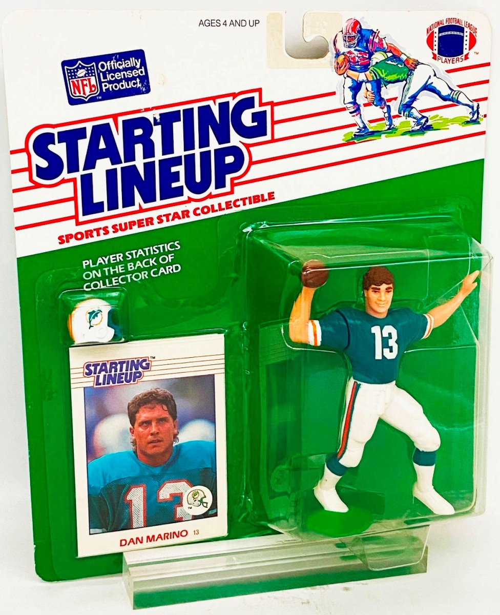 Vintage 1988 Starting Lineup NFL Dan Marino Rookie 1st Piece Miami ...