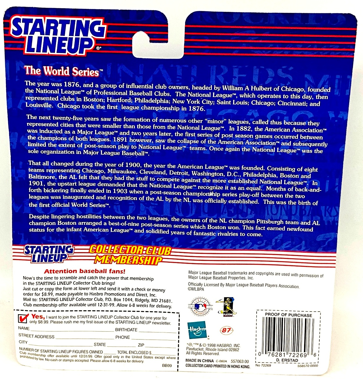 Vintage 1999 Baseball Starting Lineup Darin Erstad (Sports Superstar ...