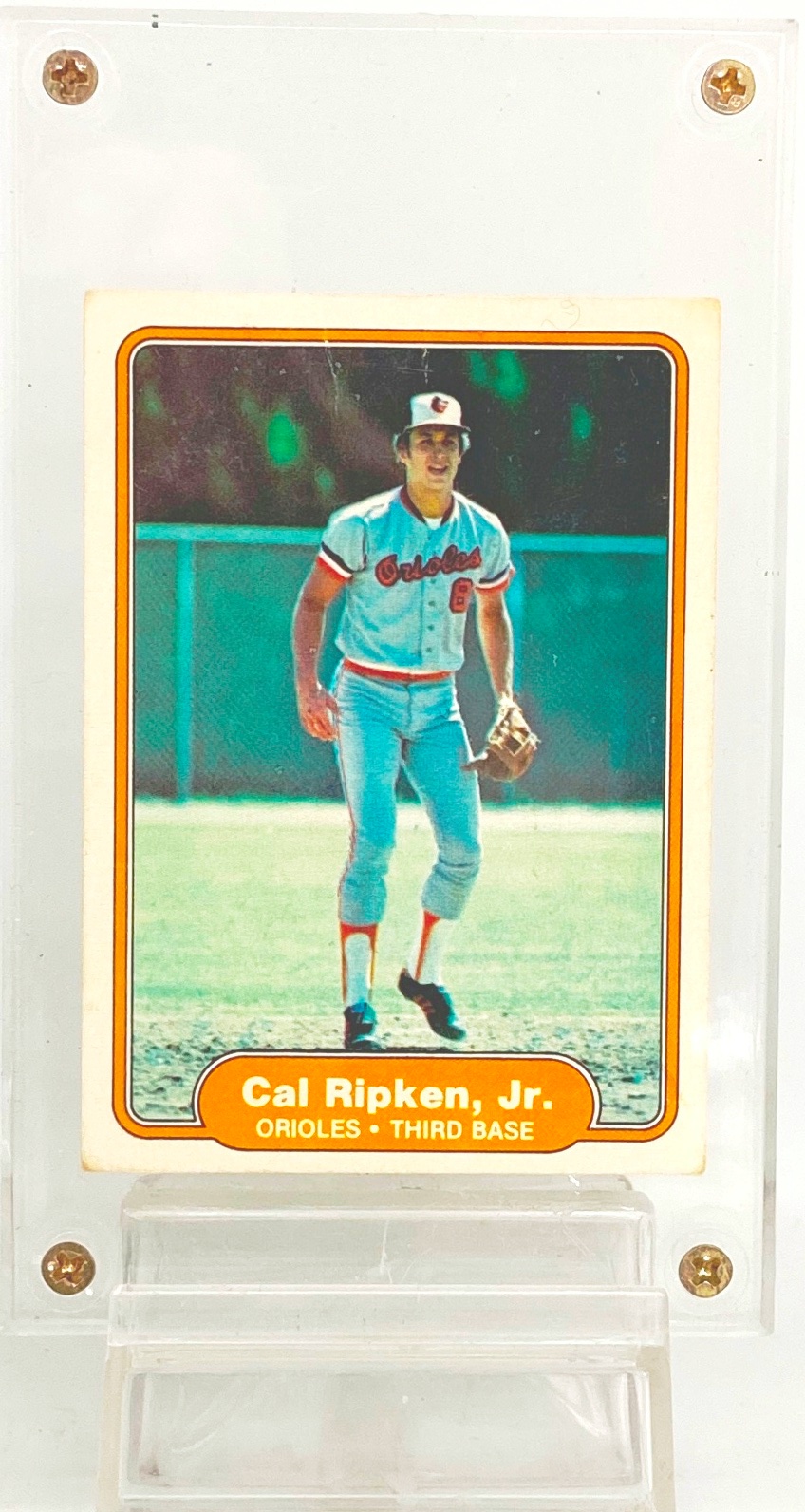 Vintage 1982 Fleer Cal Ripken Jr RC #176 ("Baltimore Orioles") "Card ...