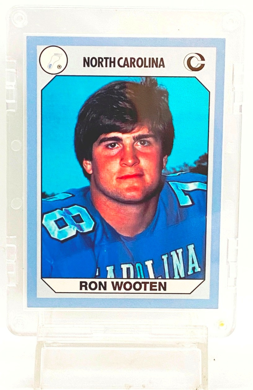 Vintage 1990 North Carolina Collegiate Collection Ron Wooten Rookie ...