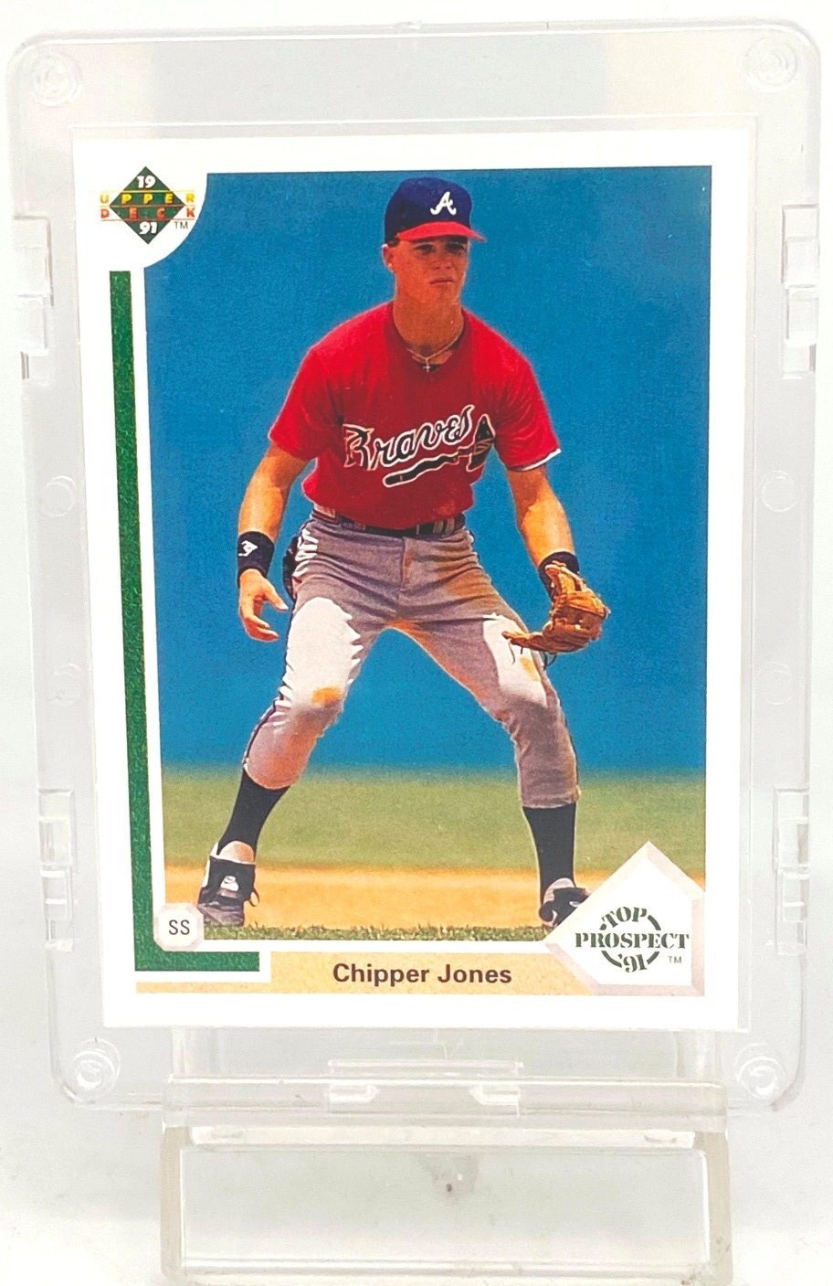 Vintage 1990 Upper Deck Top Prospect '91 Chipper Jones Rookie Card #55 ...