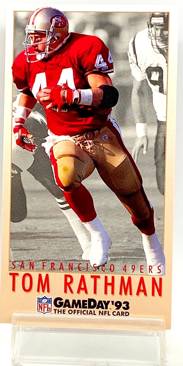 Vintage 1993 Fleer NFL Game Day '93 Tom Rathman #310 Team: ("San ...