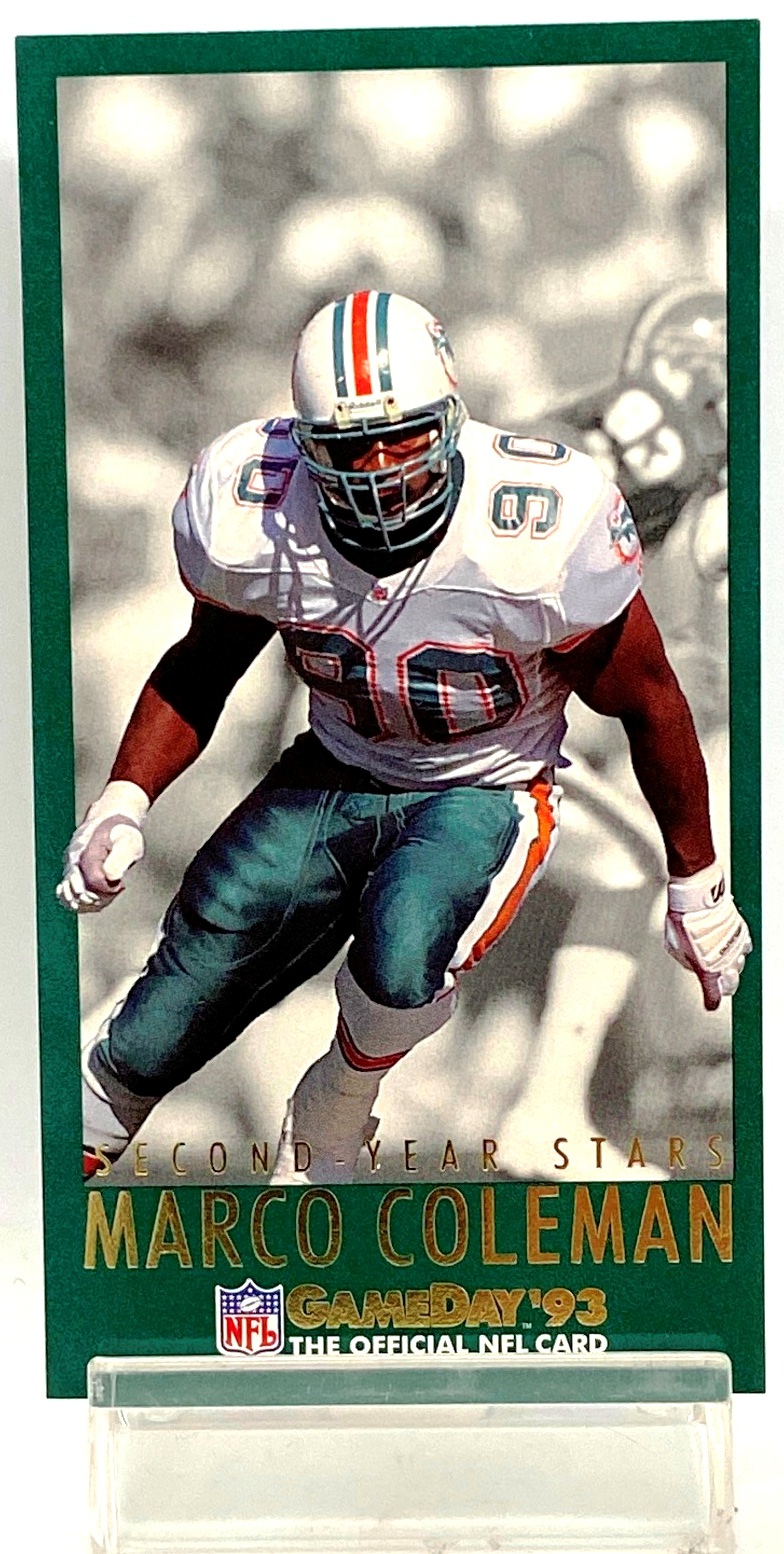 Vintage 1993 Fleer NFL Game Day '93 Second Year Stars Marco Coleman #6 ...