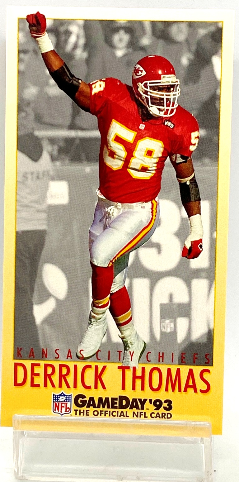 Vintage 1993 Fleer NFL Game Day '93 Derrick Thomas #9 Team: ("Kansas ...