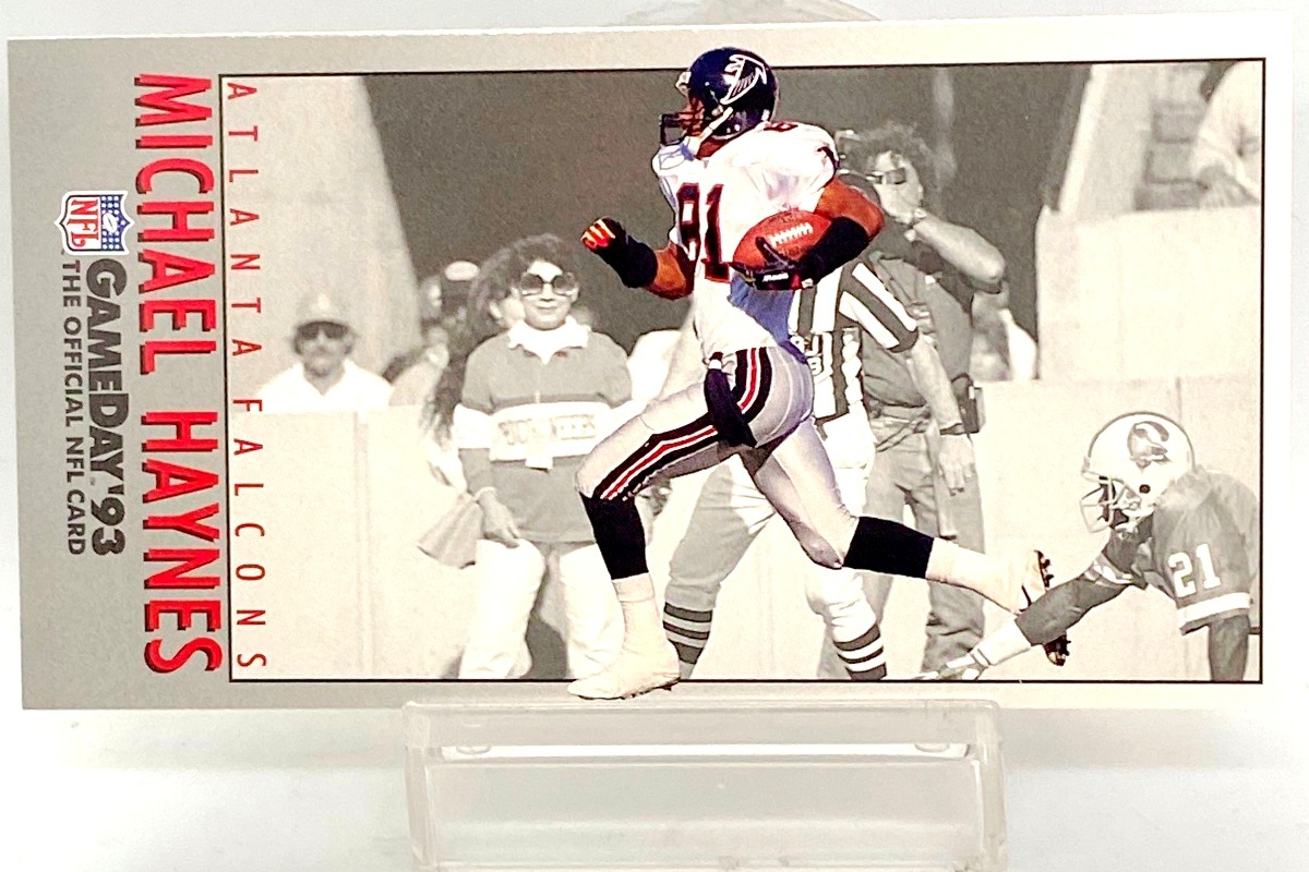 Vintage 1993 Fleer NFL Game Day '93 Michael Haynes #28 Team: ("Atlanta Falcons-#81") "Card Size ...