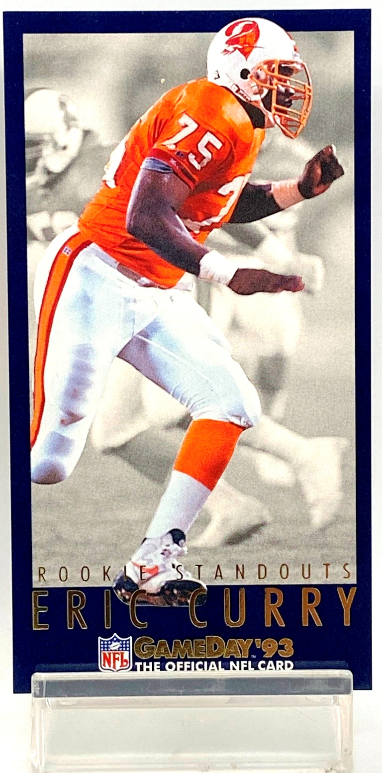 Vintage 1993 Fleer NFL Game Day '93 Rookie Standouts Eric Curry #12-16 ...