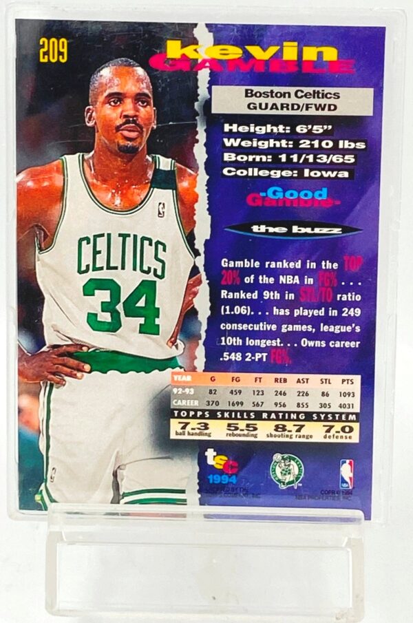 Vintage 1994 Topps Stadium Club 1st Day Issue Kevin Gamble #209 ...