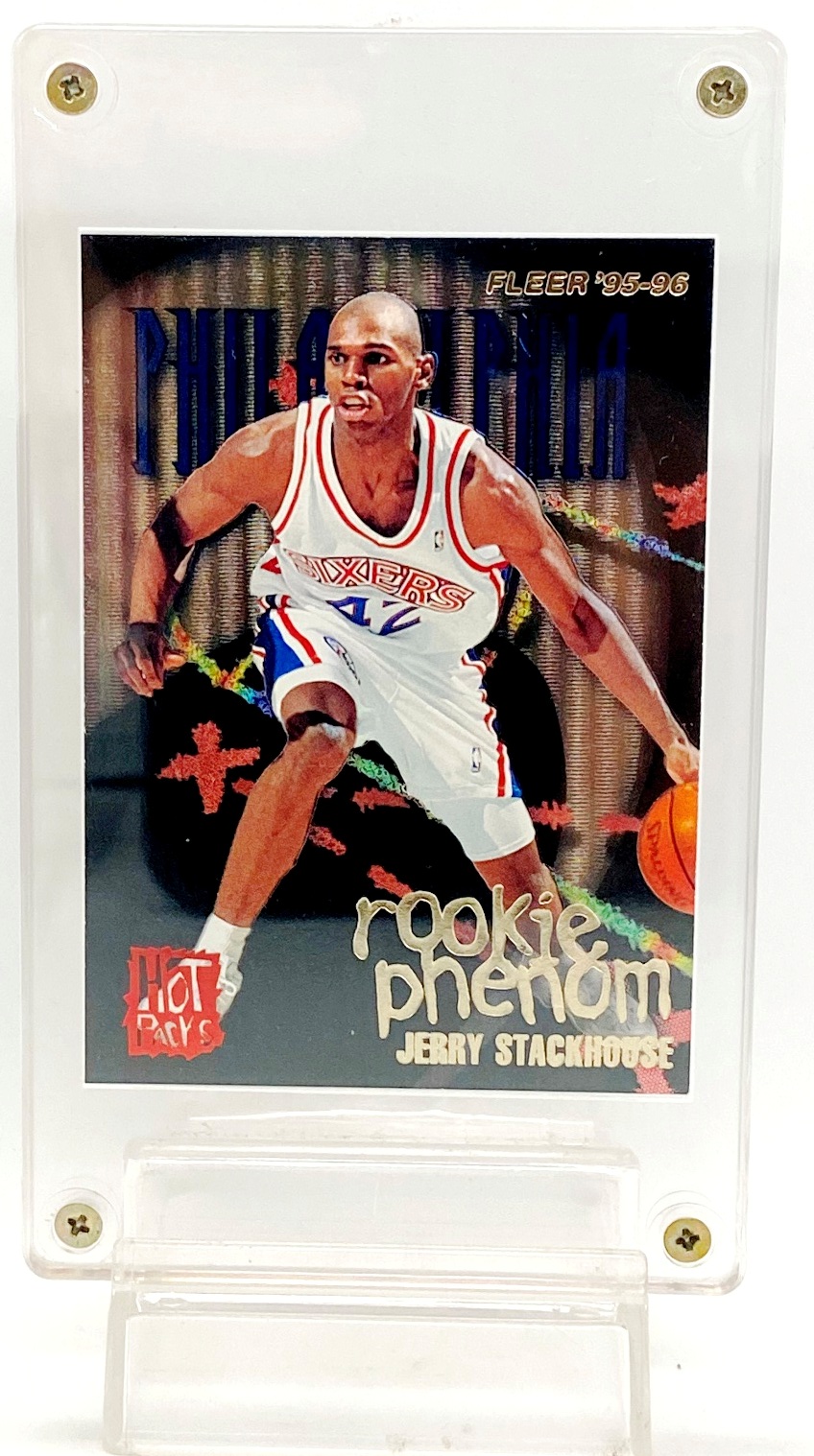 Vintage 1995-96 Fleer Rookie Phenom Hot Packs Jerry Stackhouse Rookie ...