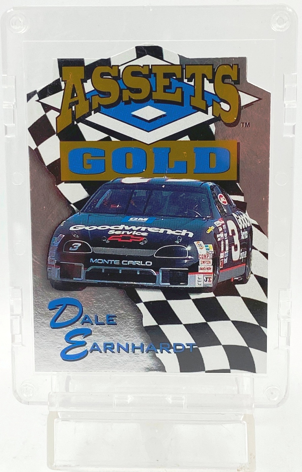 Vintage 1995 Classic Assets Gold Dale Earnhardt Die-Cut Insert Card # ...