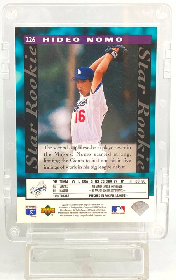 Vintage 1995 Upper Deck Star Rookie Hideo Nomo Rookie Card #226 ("Los ...