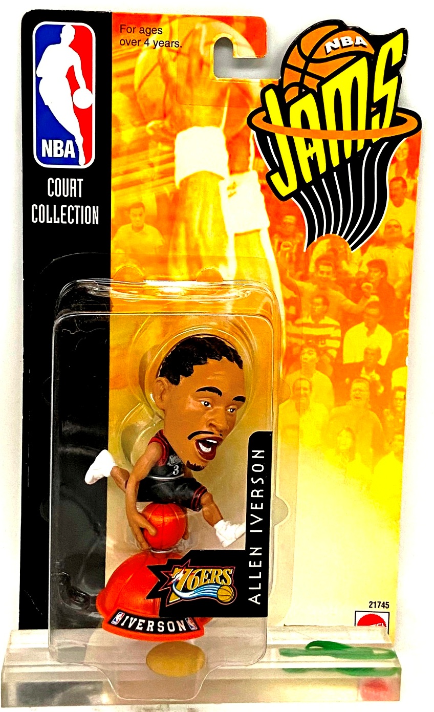 Vintage 1998-99 Mattel NBA Court Collection Allen Iverson "76ERS #3 ...