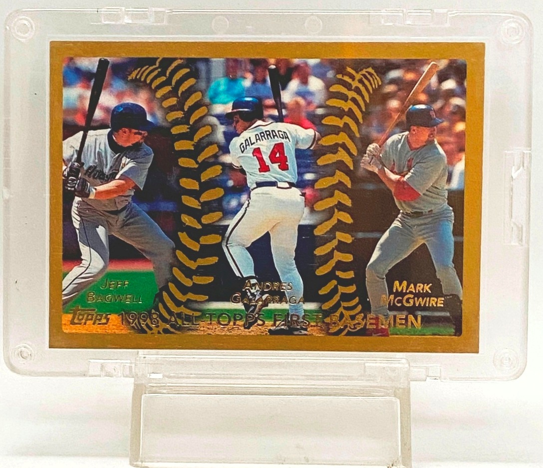 Vintage 1998 Topps Chrome Tri-Card 1st Basemen MLB Jeff Bagwell-Andres ...