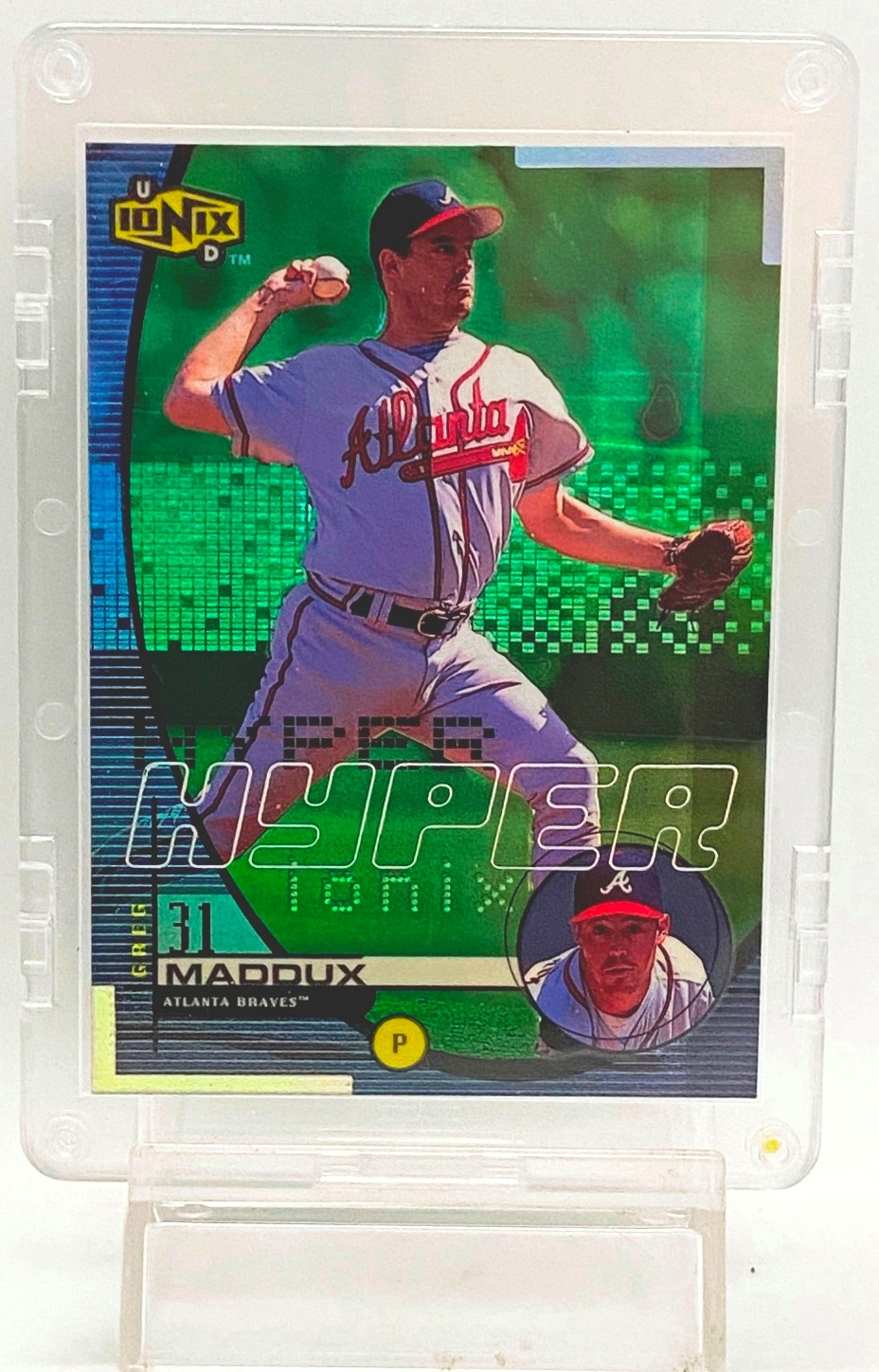Vintage 1999 Upper Deck Ionix Hyper Greg Maddux Refractor Card #H4 Team ...