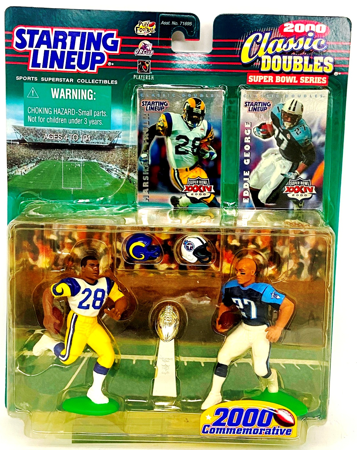 Vintage SLU 2000 Commemorative Classic Doubles Marshall Faulk & Eddie ...