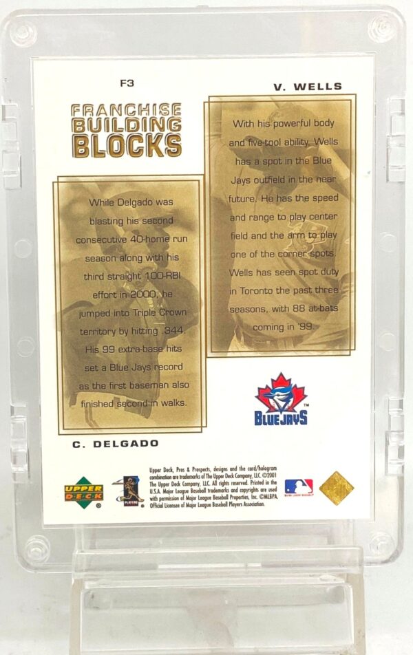 Vintage 2001 Upper Deck Pros & Prospects Franchise Building Blocks ...
