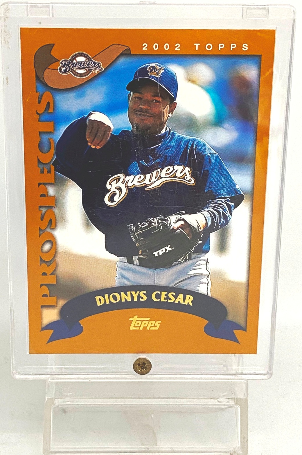 Vintage 2002 Topps Gold Prospects Dionys Cesar RC #316 ("Brewers ...