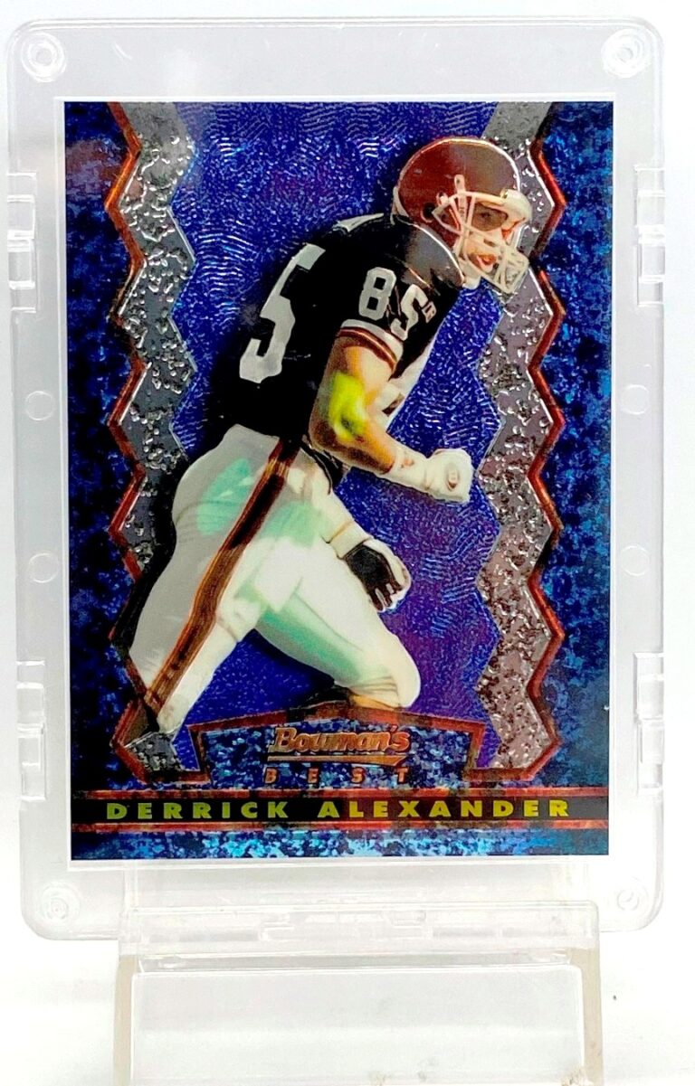 1995 Bowman's Best NFL Derrick Alexander Chromium Card #2