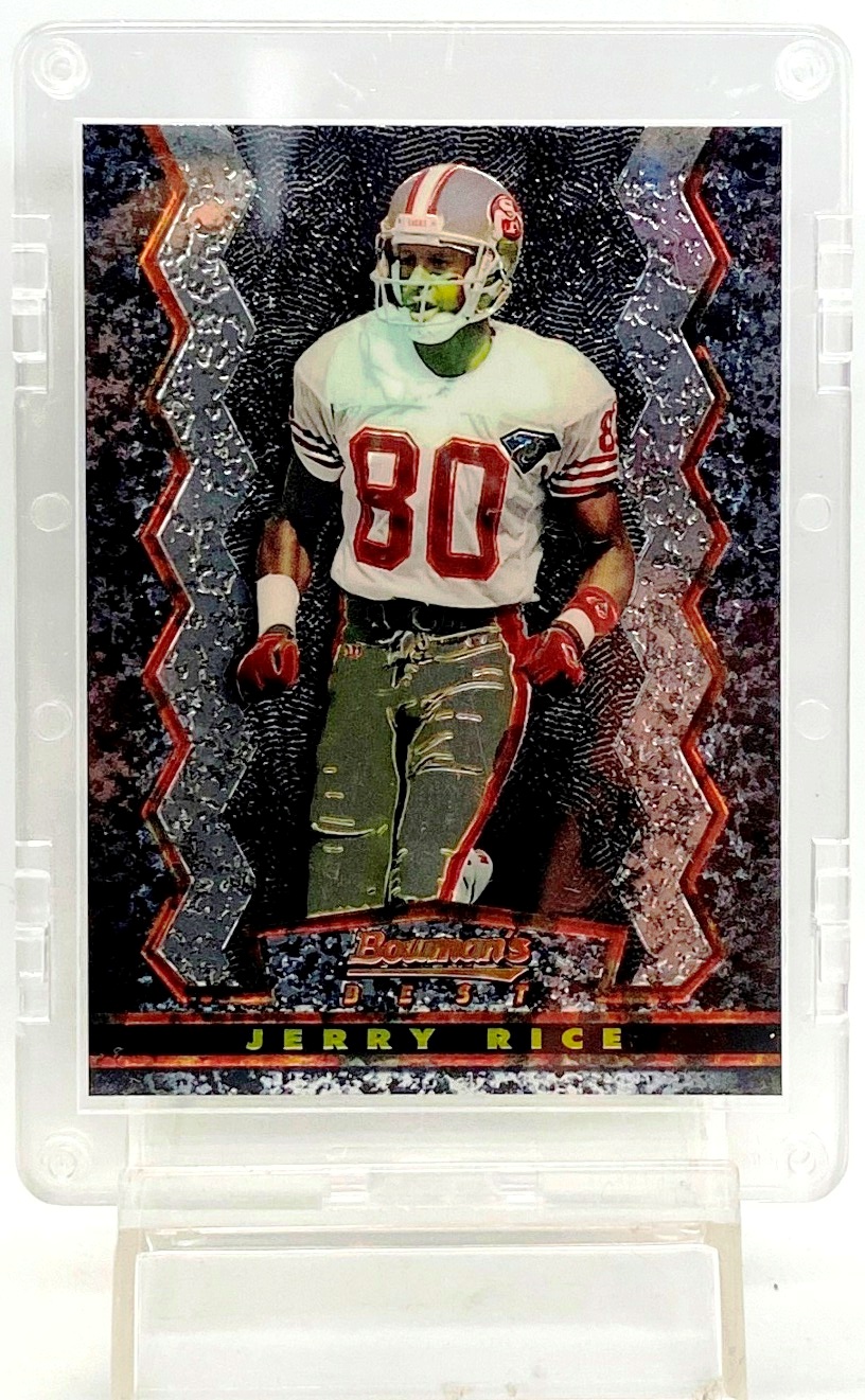 Vintage 1995 Bowman's Best NFL Chromium Jerry Rice Card #1 Team ...