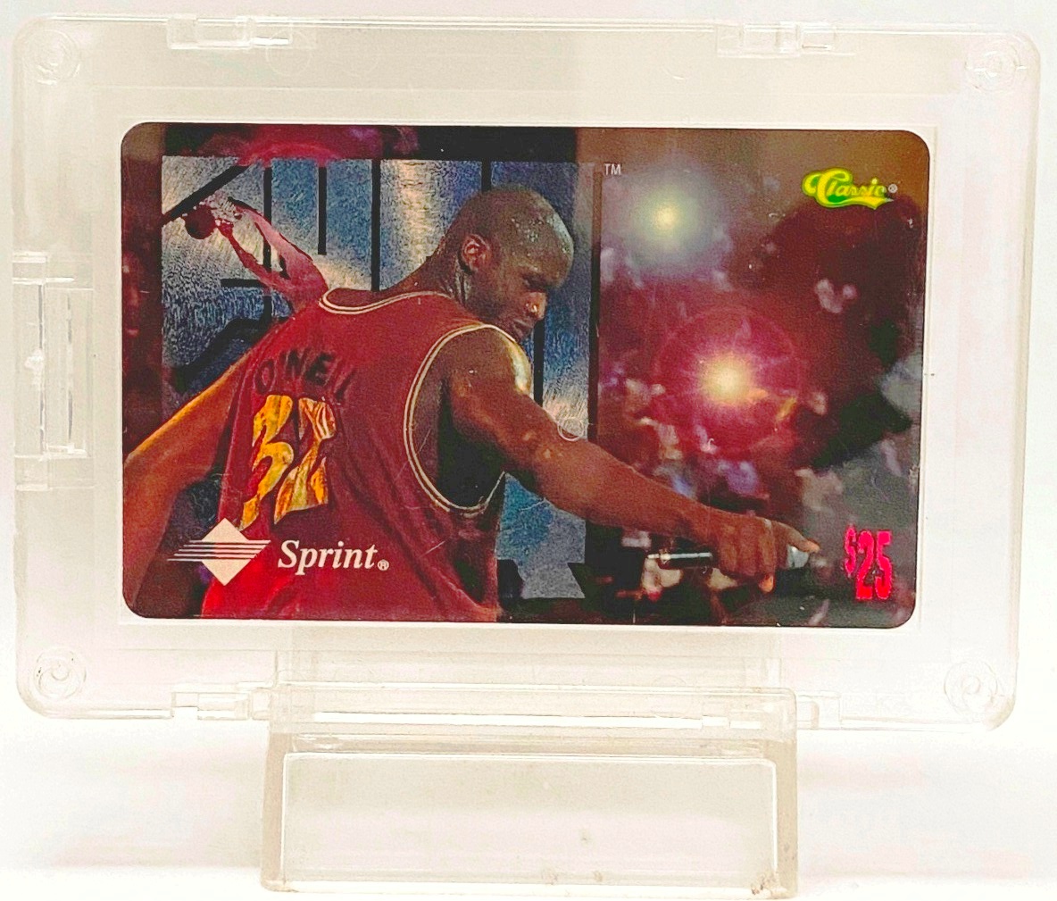 Vintage 1995 Classic Pre-Paid $25 Phone Card Shaquille O'Neal Team ...