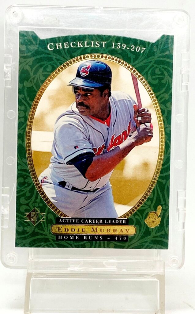 Vintage 1995 Upper Deck SP Checklist #139-#207 Eddie Murray Gold Die ...