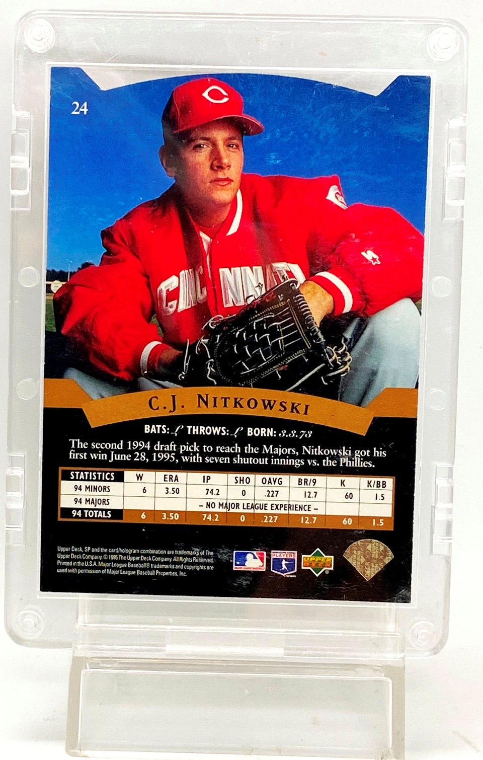 Vintage 1995 Upper Deck SP Premier Prospects C. J. Nitkowski Die-Cut ...