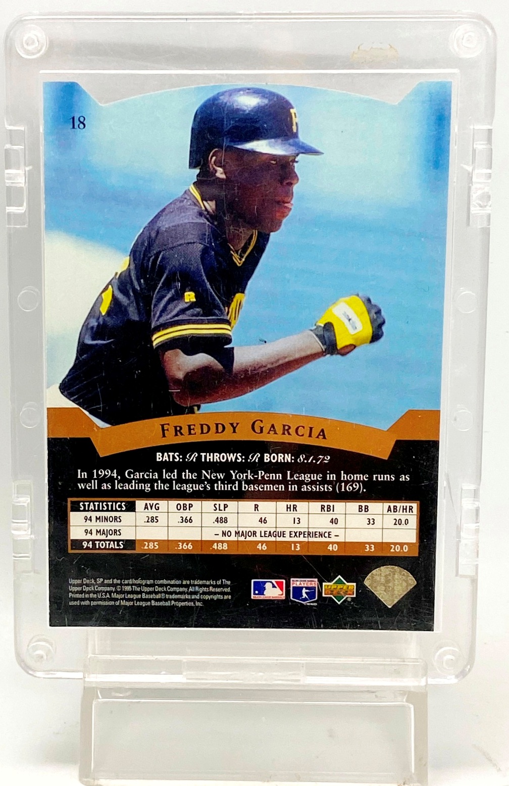 Vintage 1995 Upper Deck SP Premier Prospects Freddy Garcia Die-Cut ...