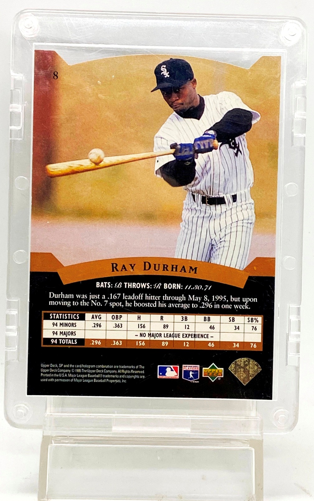 Vintage 1995 Upper Deck SP Premier Prospects Ray Durham Die-Cut Rookie ...