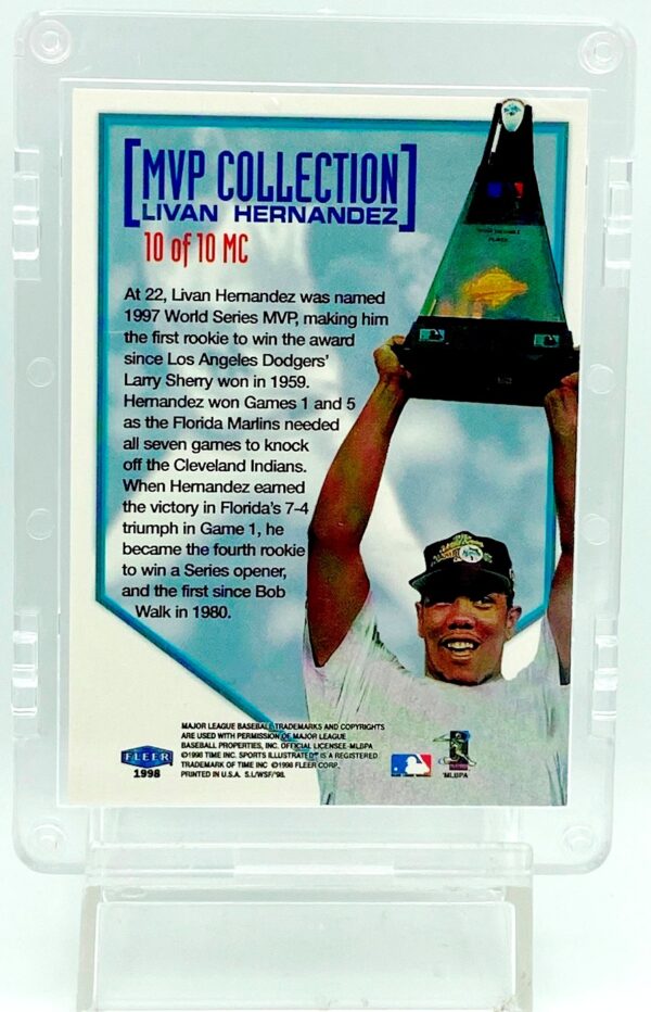 Vintage 1998 Fleer Sports Illustrated MLB 1997 MVP Collection Livan ...