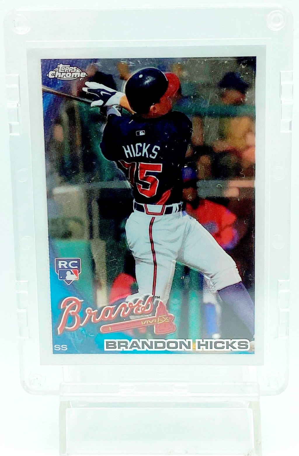 Vintage 2010 Topps Chrome Brandon Hicks Rookie Card #197 Team: (Braves ...