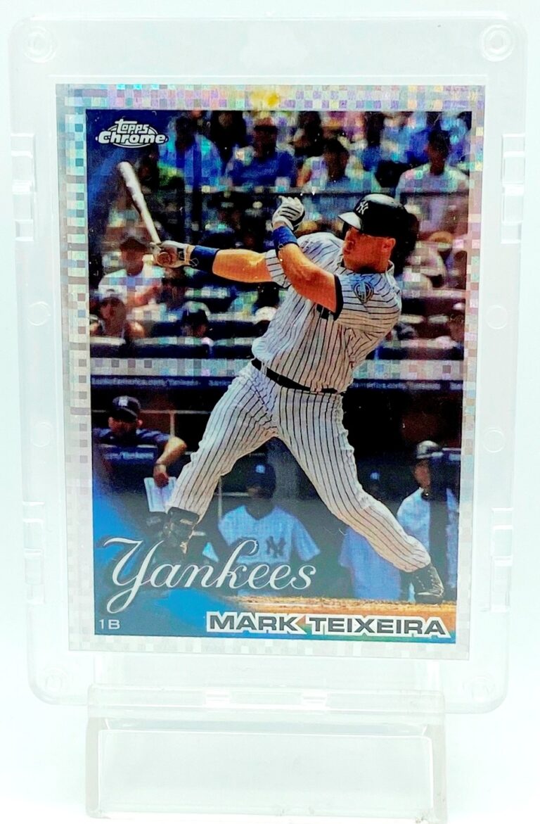 2010 Topps Chrome Mark Teixeira Refractor Card #75 (Yankees)
