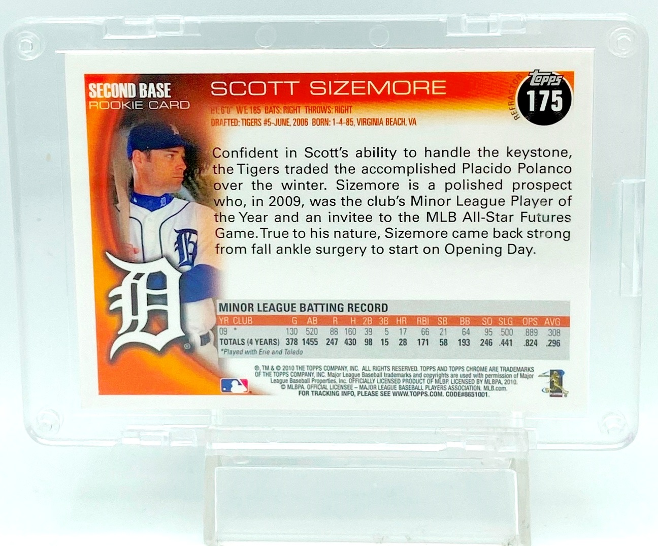 Vintage 2010 Topps Chrome Scott Sizemore Refractor Rookie Card #175 ...