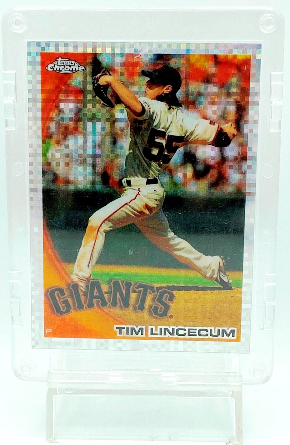 Vintage 2010 Topps Chrome Tim Lincecum Refractor Card #27 Team: (San ...