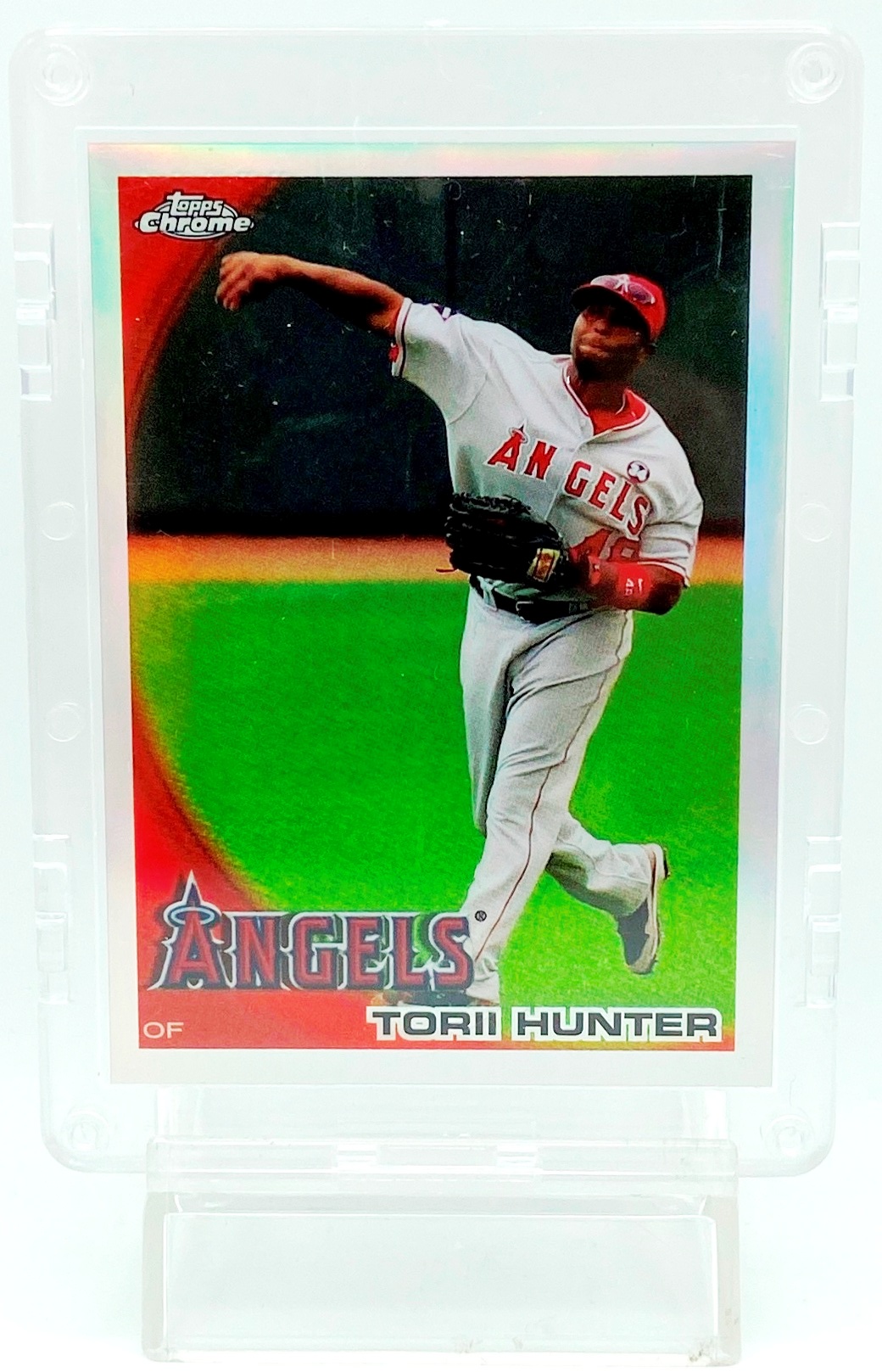 Vintage 2010 Topps Chrome Torii Hunter Refractor Card #115 Team ...