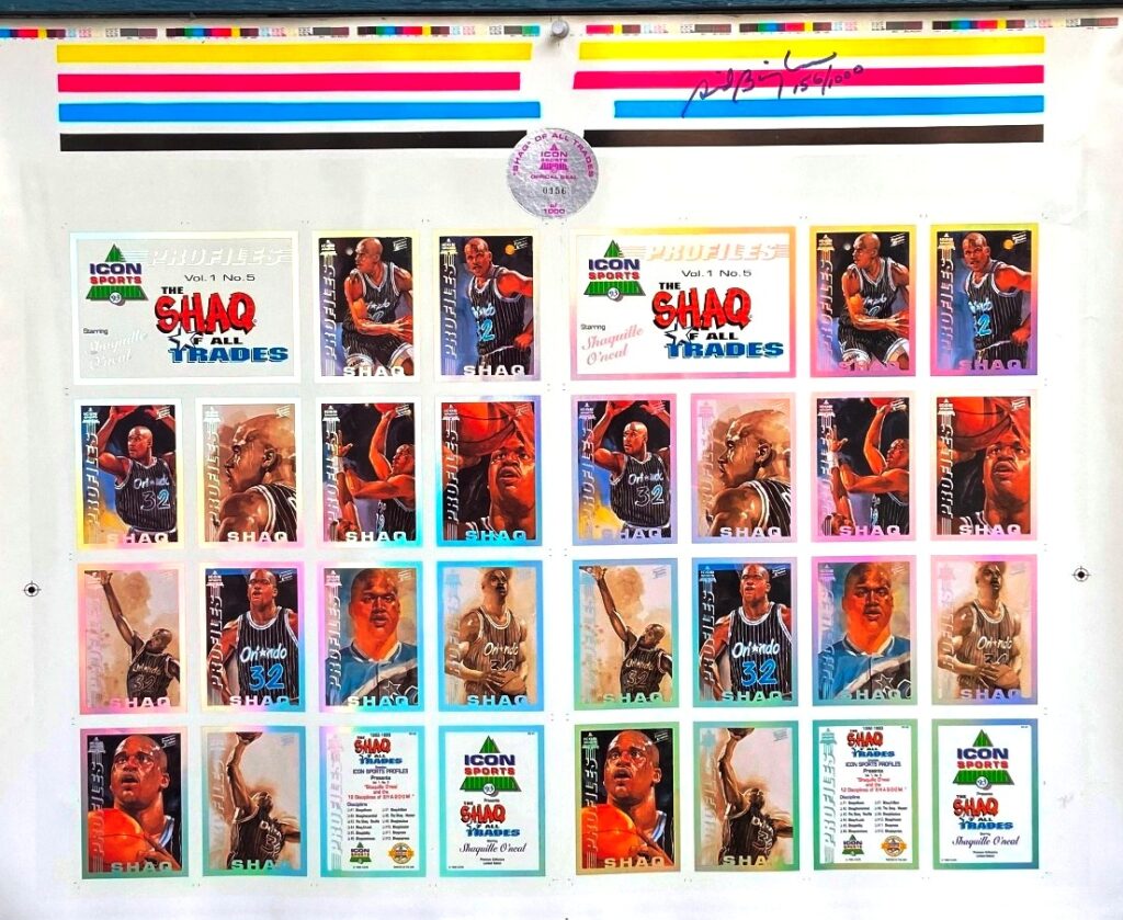 1992-93 Icon Sports Profiles NBA Shaquille O'Neal Rookie Cards (Uncut ...