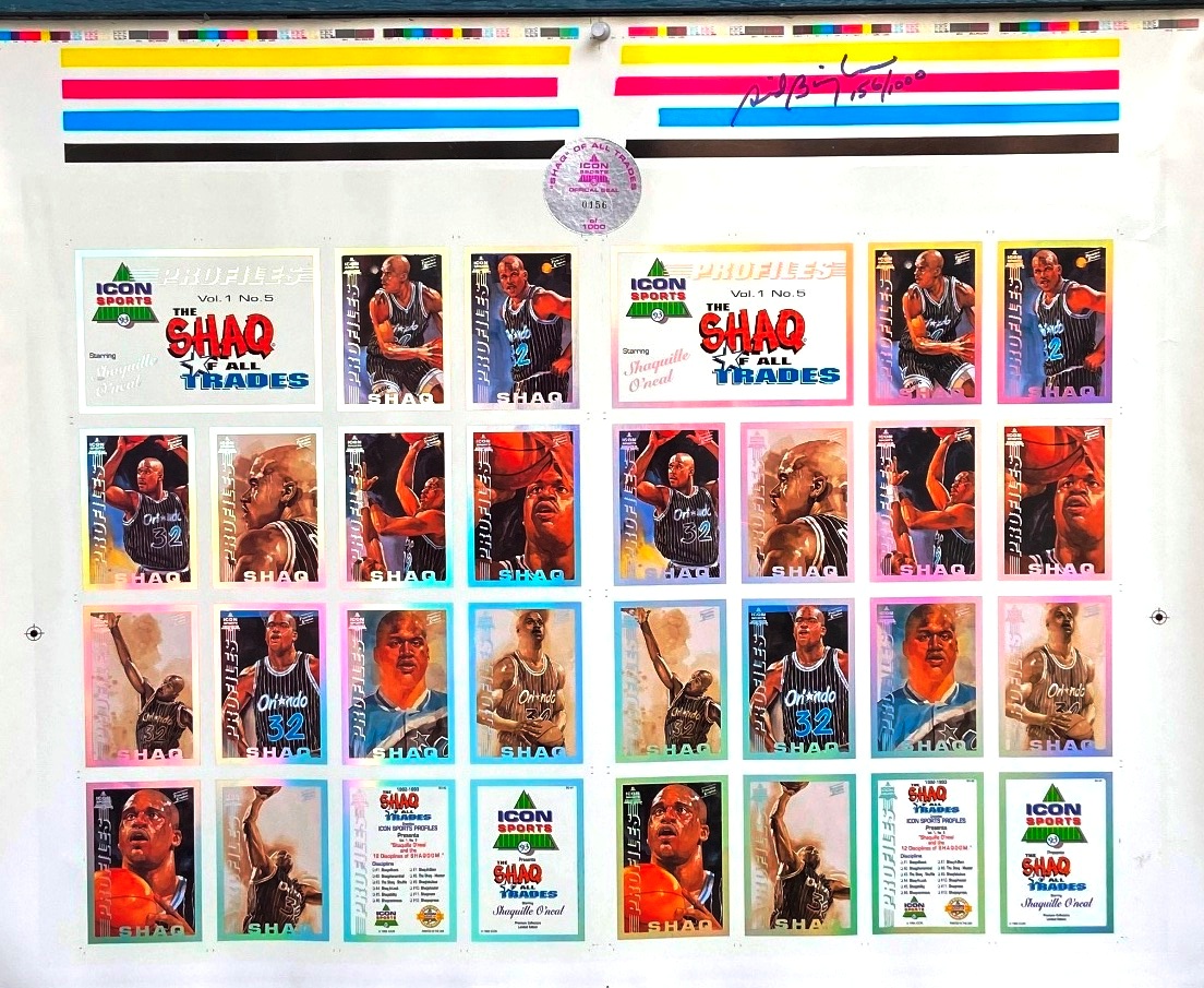 1992-93 Icon Sports Profiles NBA Shaquille O'Neal Rookie Cards (Uncut ...