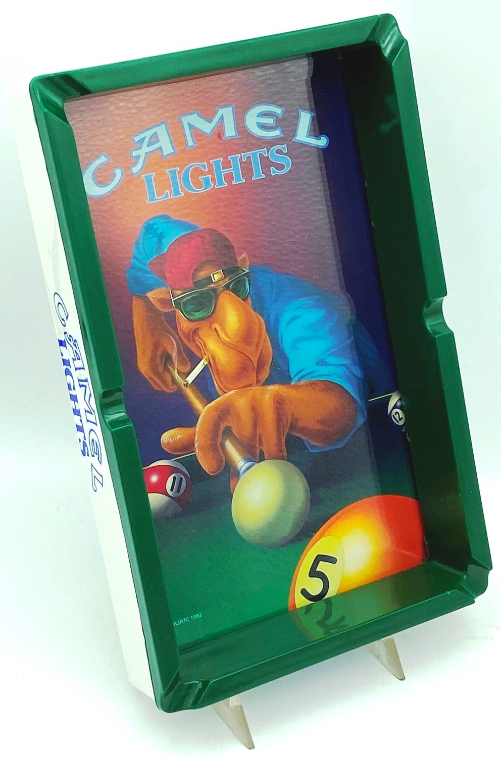 1992 RJRTC Joe Camel Lights Billiard Pool Table-Ash Tray ("Size W-4.5 ...