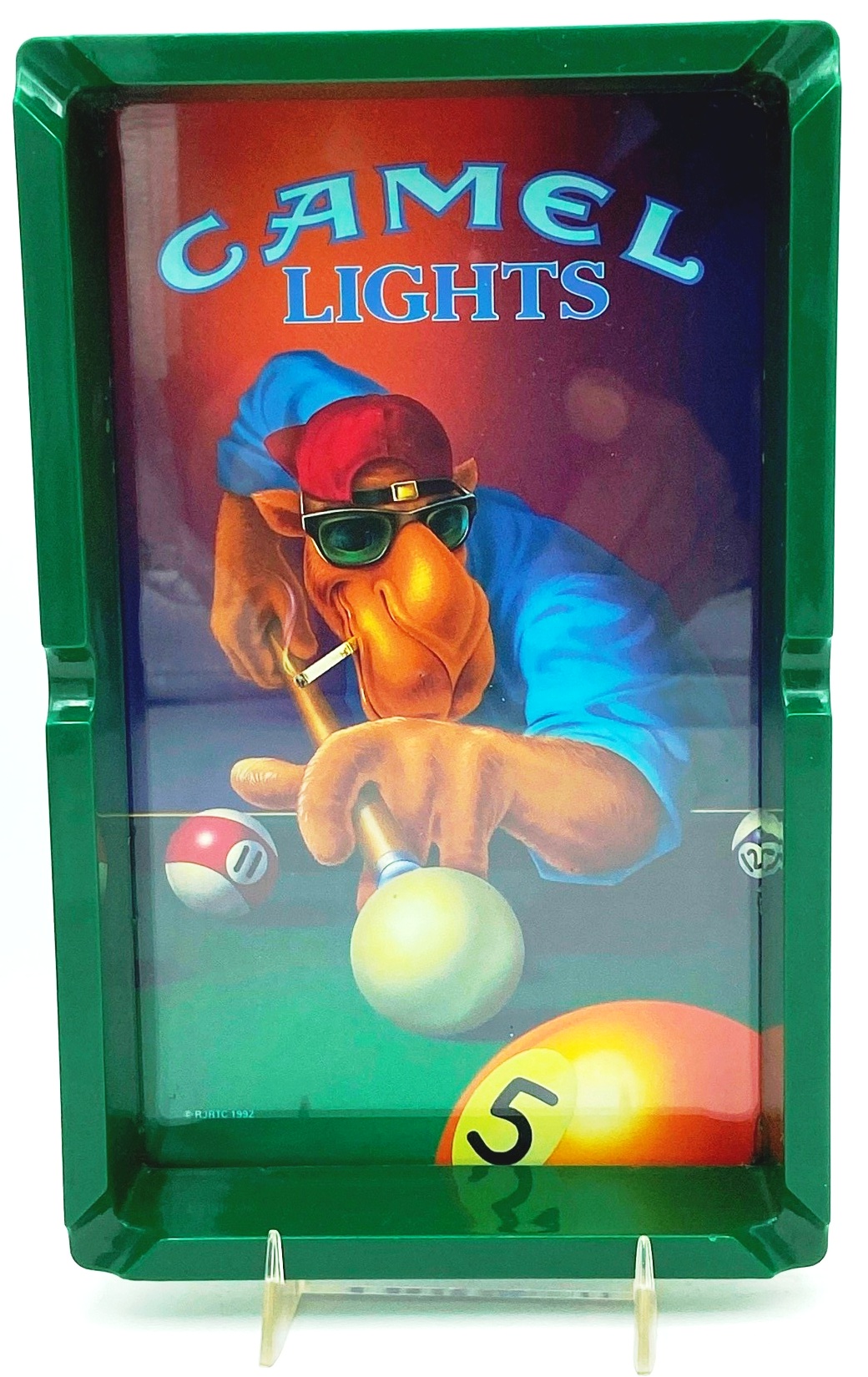1992 RJRTC Joe Camel Lights Billiard Pool Table-Ash Tray ("Size W-4.5 ...