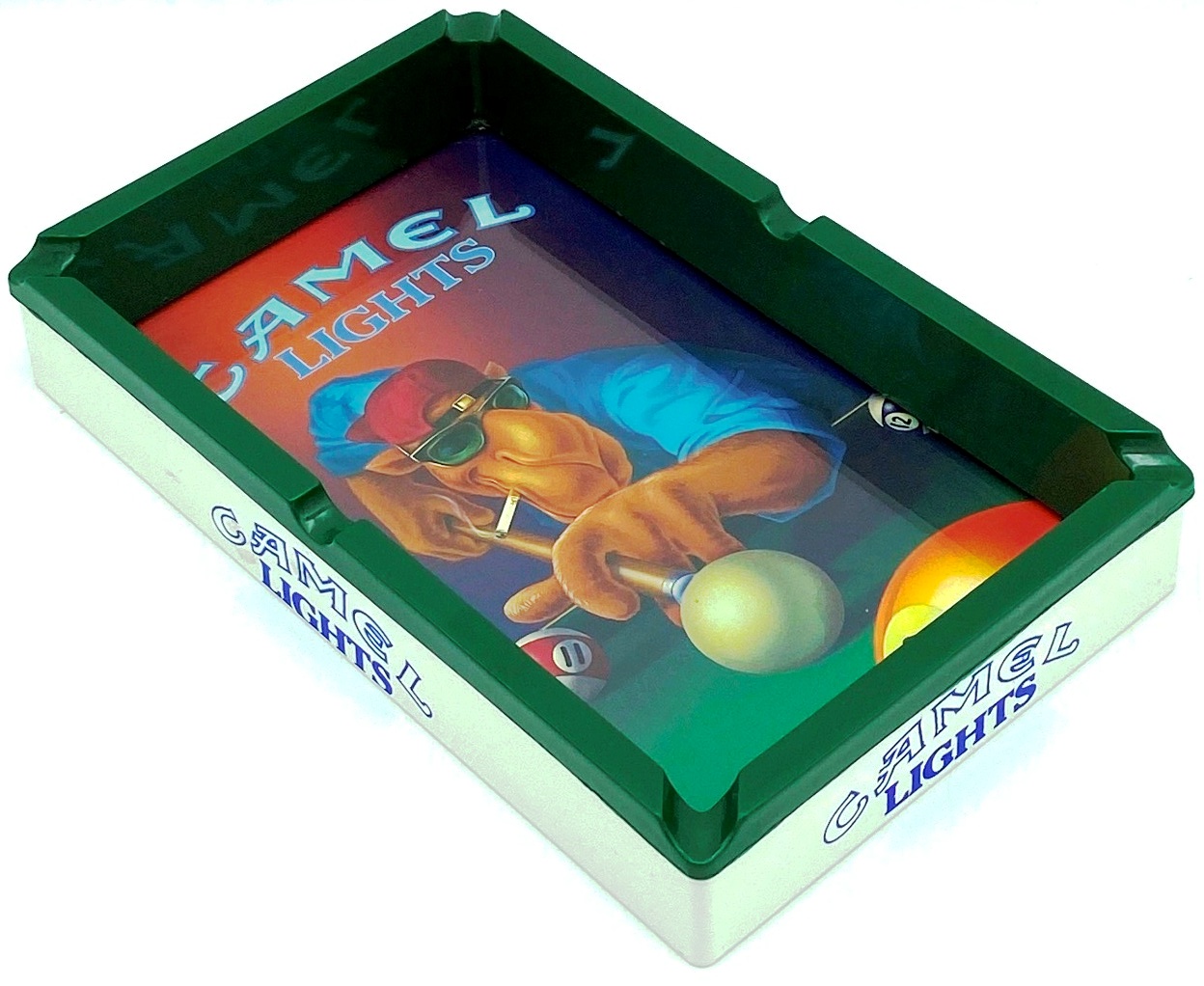 1992 RJRTC Joe Camel Lights Billiard Pool Table-Ash Tray ("Size W-4.5 ...